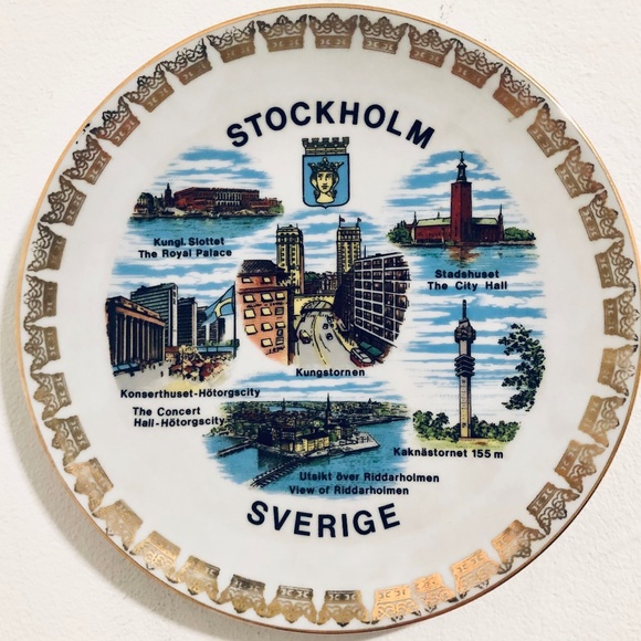 Sverige | Wall Decor | 986 Stockholm Sweden Hanging Plate | Poshmark